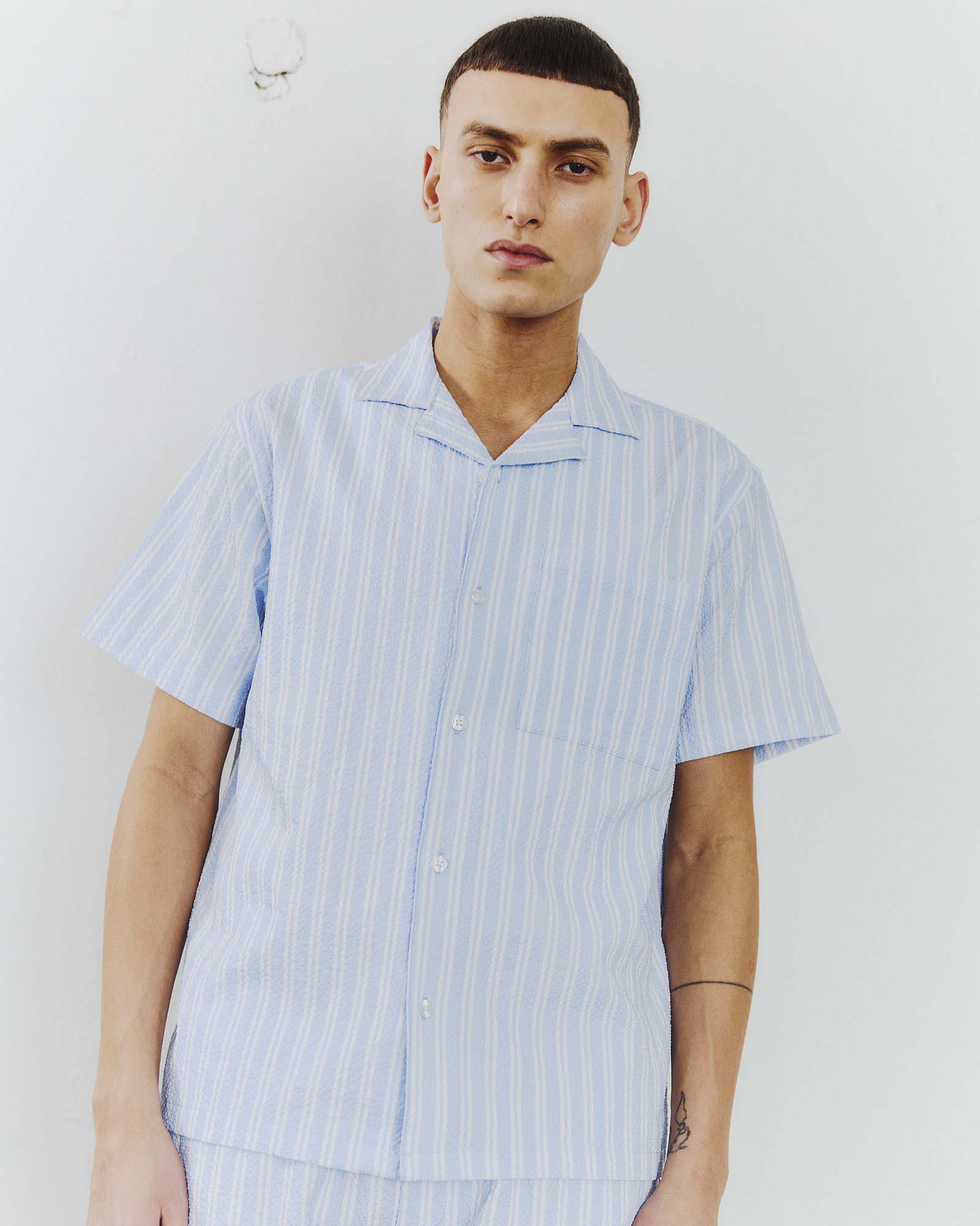 Seersucker shirts ss – Kings Queens